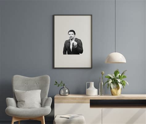 Pedro Pascal Eating A Sandwich Meme Poster Funny Pedro Pascal Etsy
