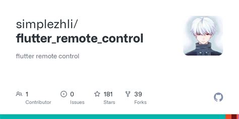 github simplezhli flutter remote control flutter remote control