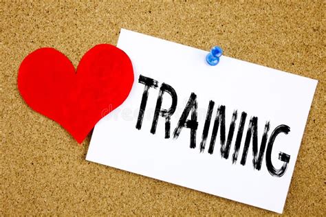 Conceptual Hand Writing Text Caption Inspiration Showing Training