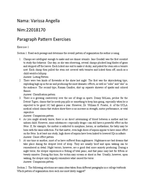 Paragraph Pattern Exercises Pdf Great Famine Ireland Planets