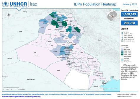 Document Unhcr Iraq Idps Population Heatmap Jan2023