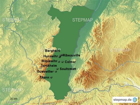 Stepmap Elsass Landkarte Für Deutschland