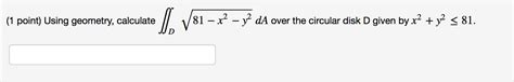solved 1 point using geometry calculate v81 x2 y2