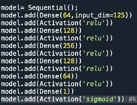 DNN Architecture Designed For Classification Of Features Extracted From