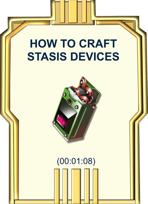 How To Craft Stasis Devices Png
