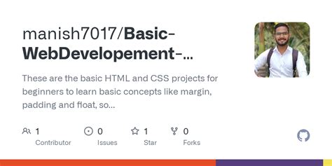 Github Manish7017basic Webdevelopement Project These Are The Basic Html And Css Projects For