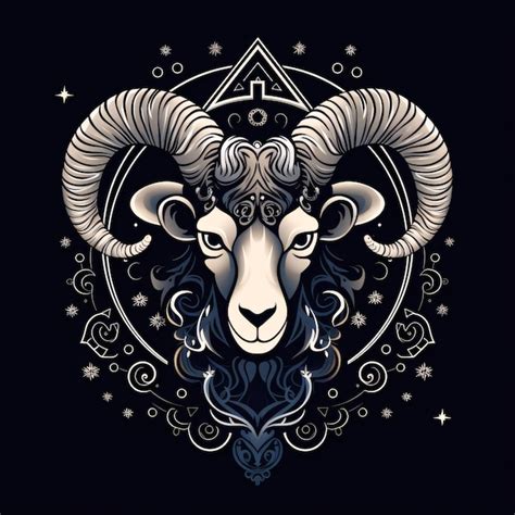 Premium Photo Ram Zodiac Sign Zodiac Symbol Vector Illustration For