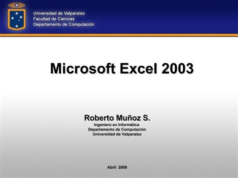 Conceptos Basicos De Microsoft Excel Pptx