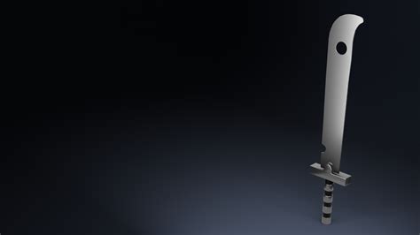 How To Make A Low Poly Zabuza Anime Sword BlenderNation