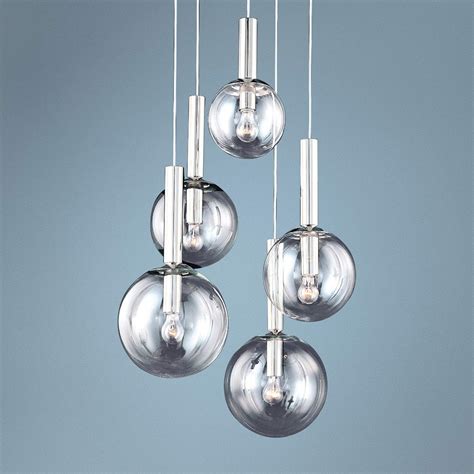 Sonneman Bubbles 21wide Polished Nickel Pendant 84419 Lamps Plus