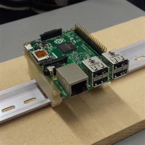 Free Stl File Raspberry Pi B Raspberry Pi 2 Din Rail Mount・3d