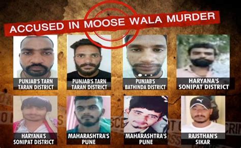 Sidhu Moose Wala Murder 8 Suspected Sharp Shooters Named By Cops