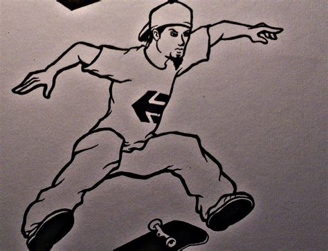 Skateboarder Drawing At Getdrawings Free Download