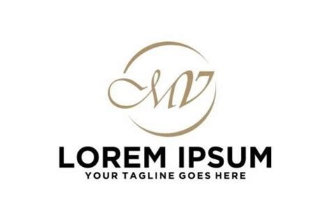 Luxury Letter MV Logo Design Graphic By Redvy Creative Creative Fabrica
