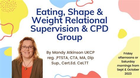 Eating Shape And Weight Relational Supervision And Cpd Group Ukata