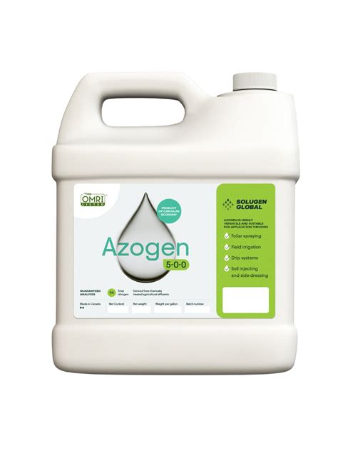 Azogen 5 0 0 Liquid Organic Nitrogen Fertilizer Rocky Mountain Bioag