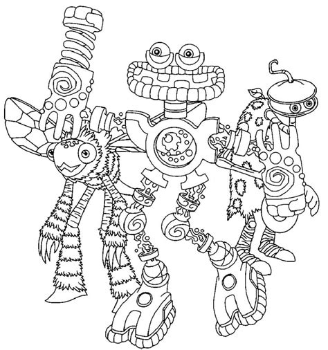 My Singing Monsters Coloring Pages Coloringlib