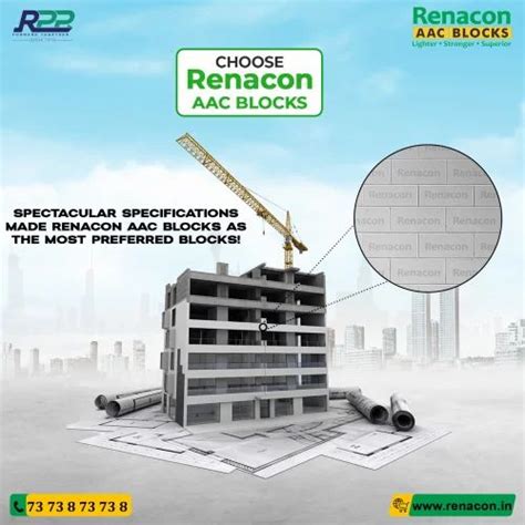 Renacon Aac Blockss 24 In X 8 In X 8 In At Rs 140 Piece In