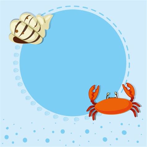 Sea Shell Border Vector Images Over 1200