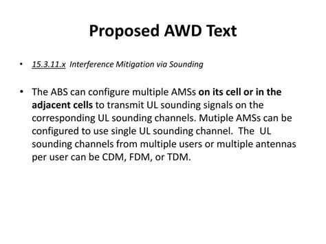 interference mitigation using multi bs precoding with ul sounding ppt
