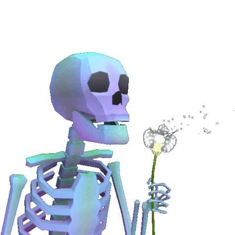 Skeleton Blow Sticker By Jjjjjohn For Ios And Android Giphy