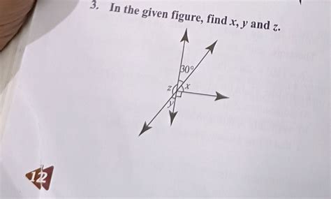 3 In The Given Figure Find X Y And Z StudyX