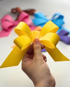 How To Make A Paper Bow Step By Step Instructions DIY Joy