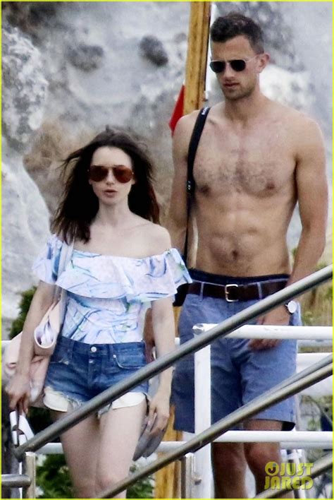 Lily Collins Kisses Jason Vahn During Pda Filled Trip To Italy Photo