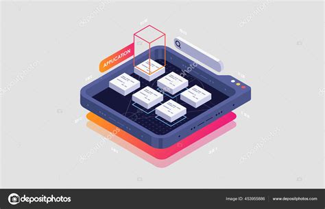Programming Software Development Isometric Illustration Artificial