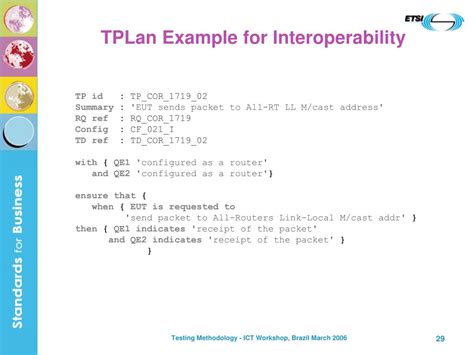 Ppt Overview Of Etsi Testing Methodology Ict Osa Parlay Workshop Brazil March 2006 Powerpoint