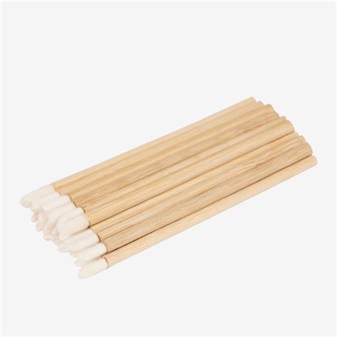 Make Up Applicator Disposable Lip Gloss Applicator Bamboo Wands 50
