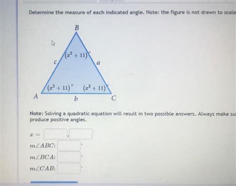Solved Determine The Measure Of Each Indicated Angle Note Chegg Com