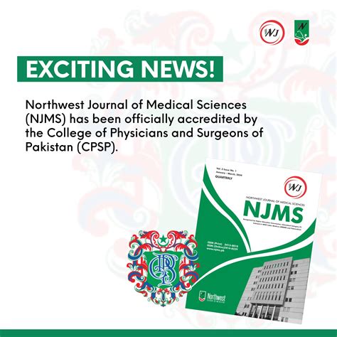 Northwest Journal Of Medical Sciences Njms Has Been Accredited By The
