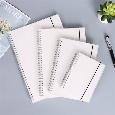 Ready Stock💝webee Book Pages Blank Grid Line Matte Cover Notebook Spiral Book Notebook Journal