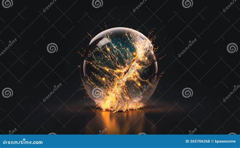 Particles Colliding And Exploding Science Concept Generative Ai