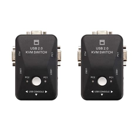 FORIDE 2X USB Kvm Switch Switcher 2 Port VGA Svga Switch Box USB 2 0 Mouse Keyboard 1920X1440