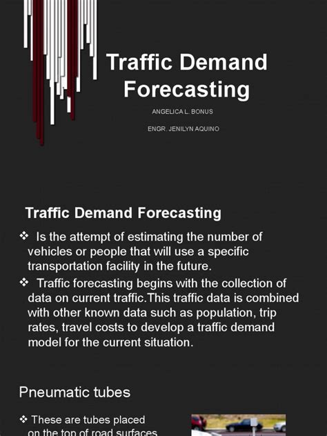 Traffic Demand Forecasting Models Explained Pdf Traffic Transport