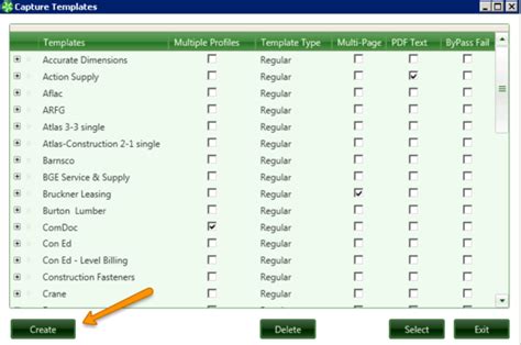 Topic 28221 Capture Template Screen