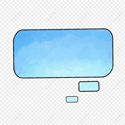 만화 일러스트 사각형 수채화 거품 대화 상자입니다생각 거품버블 장식 Png 일러스트 무료 다운로드 Lovepik