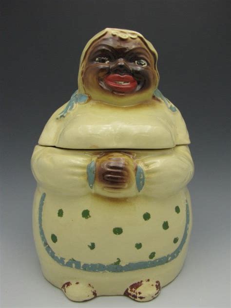 An Original National Silver Mammy Cookie Jar Lot 389