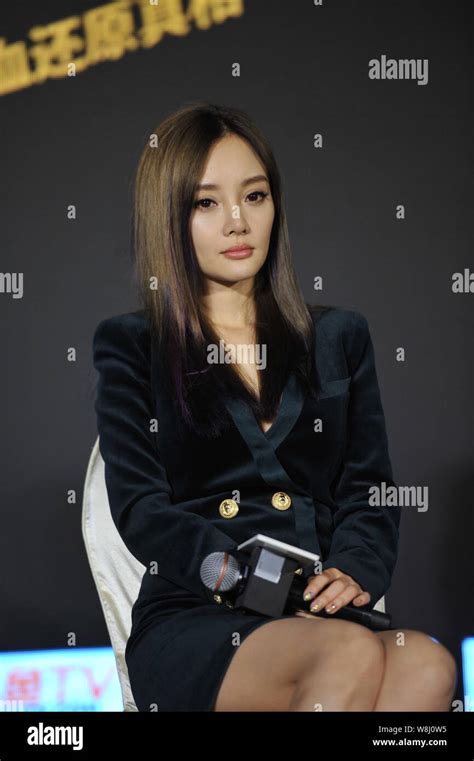 Chinese Actress Li Xiaolu Attends A Press Conference For Her New Movie The Vanished Murderer