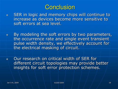 Ppt Soft Error Rates With Inertial And Logical Masking Fan Wang Vishwani D Agrawal