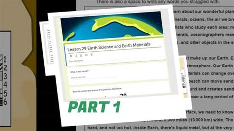 Earth Science Reading Comprehension Passages And Questions Digital