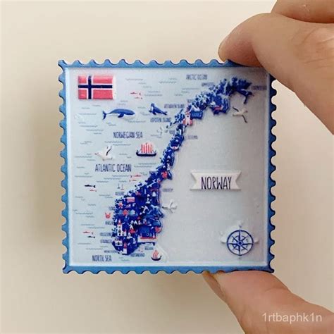 地圖 區域地圖 歷史地圖挪威地圖海洋郵票郵票彩繪冰箱貼norway磁貼世界旅遊紀念品禮物 蝦皮購物