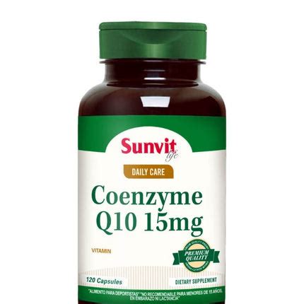 Coenzima Q10 15 Mg 120 Cáps Sunvit Mixgreen Cl