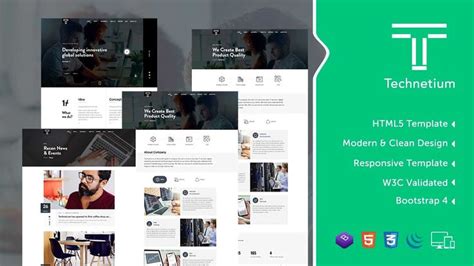 Technetium Agency Html5 Css And Js Responsive Website Template