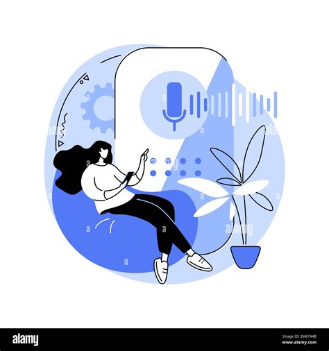 voice control abstract concept vector illustration voice command