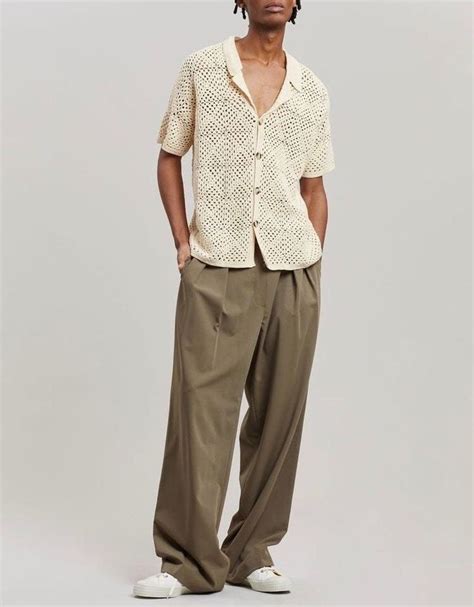 Crochet Shirt Unisex Shirt Crochet Overshirt Vintage Crochet Shirt
