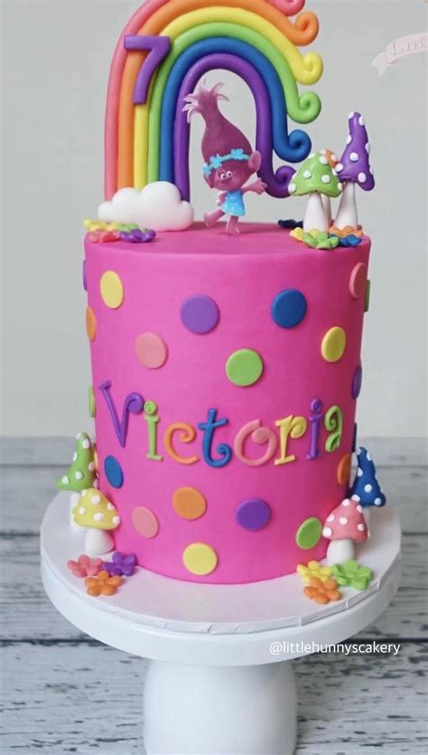 Fun Rainbow Trolls Cake Artofit