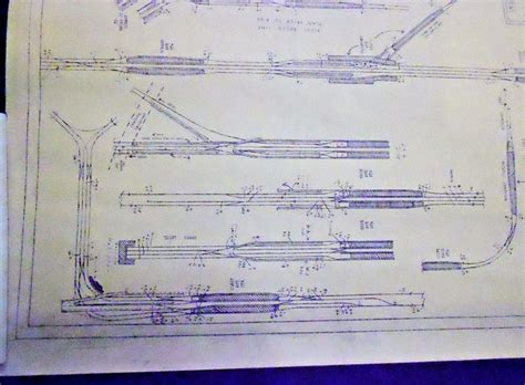 1968 Diagram Blueprint Broad Street Subway System Philadelphia Pa